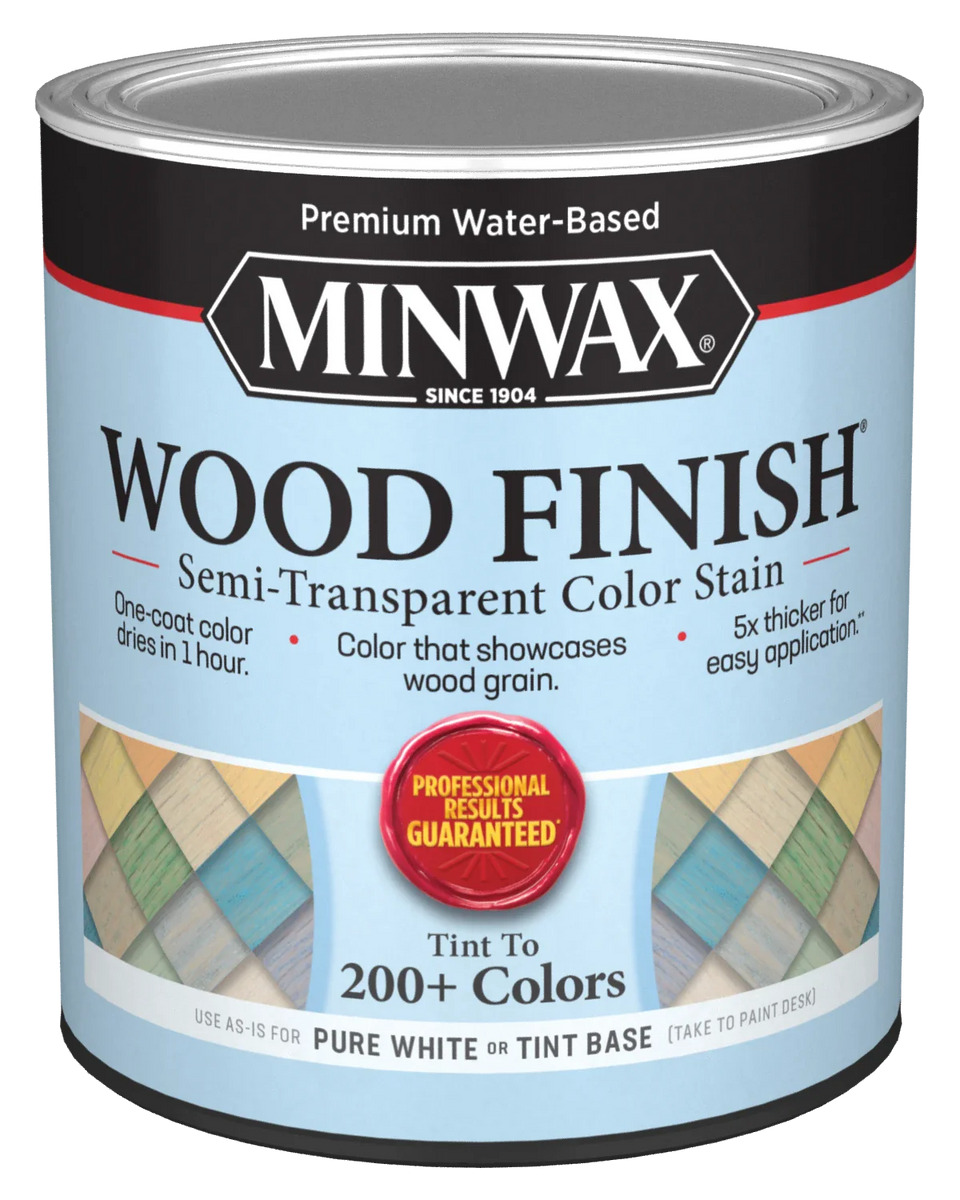 MINWAX® Wood Finish® Water-Based Semi-Transparent Color Stain, Quart ...