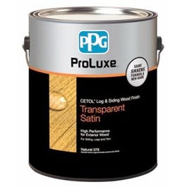 ProLuxe Log & Siding Wood Finish, Transparent Natural Oak, 1-Gallon ...