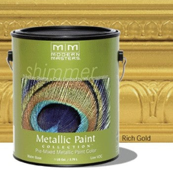 Modern Masters ME701-GAL Metallic Paint, Rich Gold/Satin ~ Gallon ...